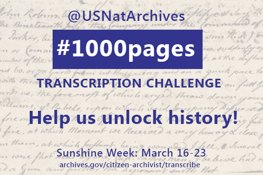 Participate in the #1000pages Transcription Challenge – This is the ...