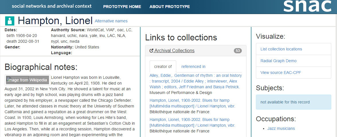 Introducing SNAC – This is the retired blog of the 10th Archivist of ...