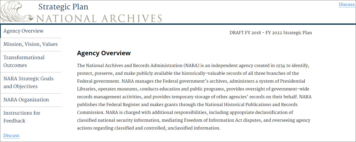 Draft National Archives Strategic Plan – This is the retired blog of ...
